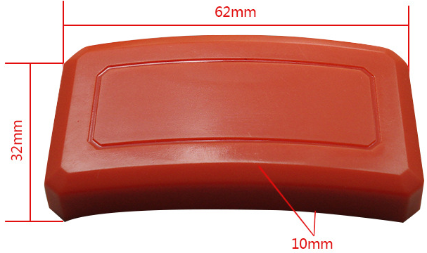 Model A6332-TANK Cylinder Tank Tag, Metal Mount, Orange, 63x32x10mm w ...